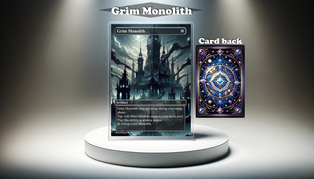 Grim Monolith (V.2) - MTG Proxy Custom Card, Full Art EDH - Etsy