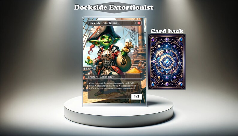 Dockside Extortionist MTG Proxy Custom Card, Full Art EDH - Etsy