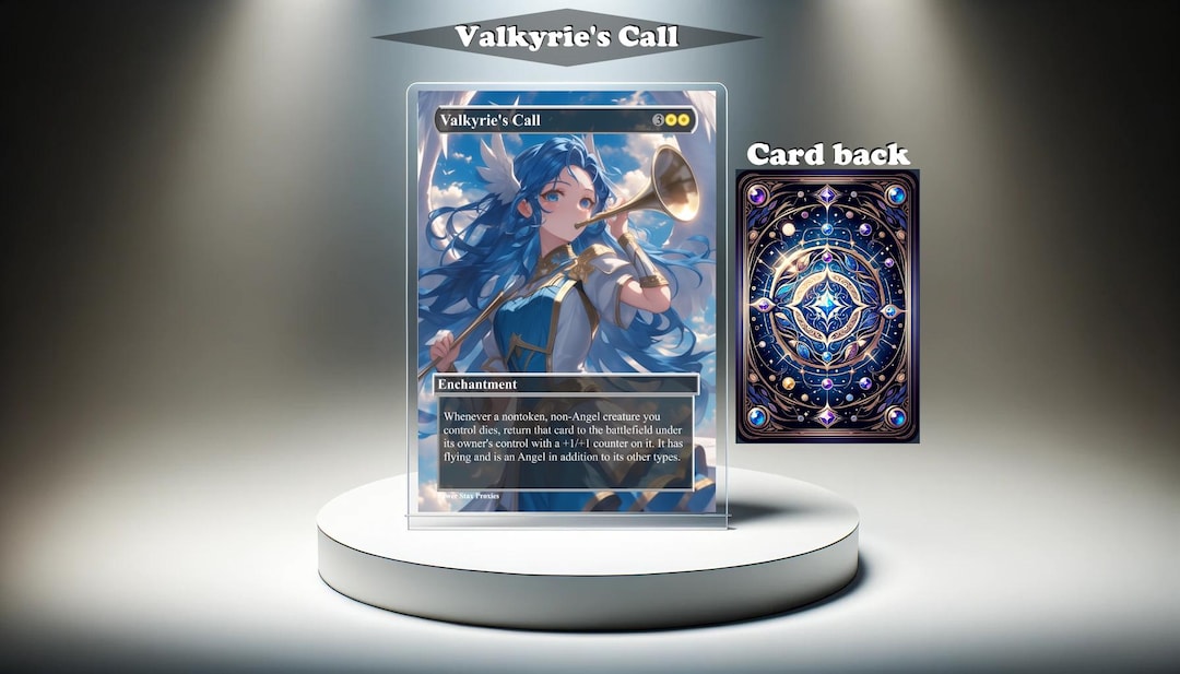 Valkyrie's Call - MTG Proxy Custom Card, Full Art EDH - Etsy