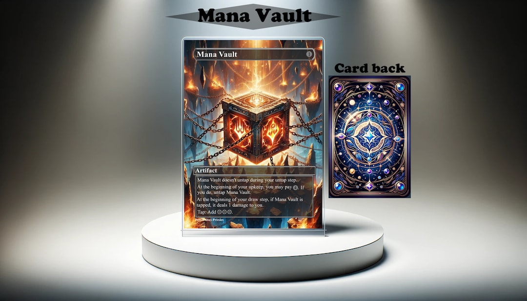 Mana Vault MTG Proxy Custom Card, Full Art EDH - Etsy