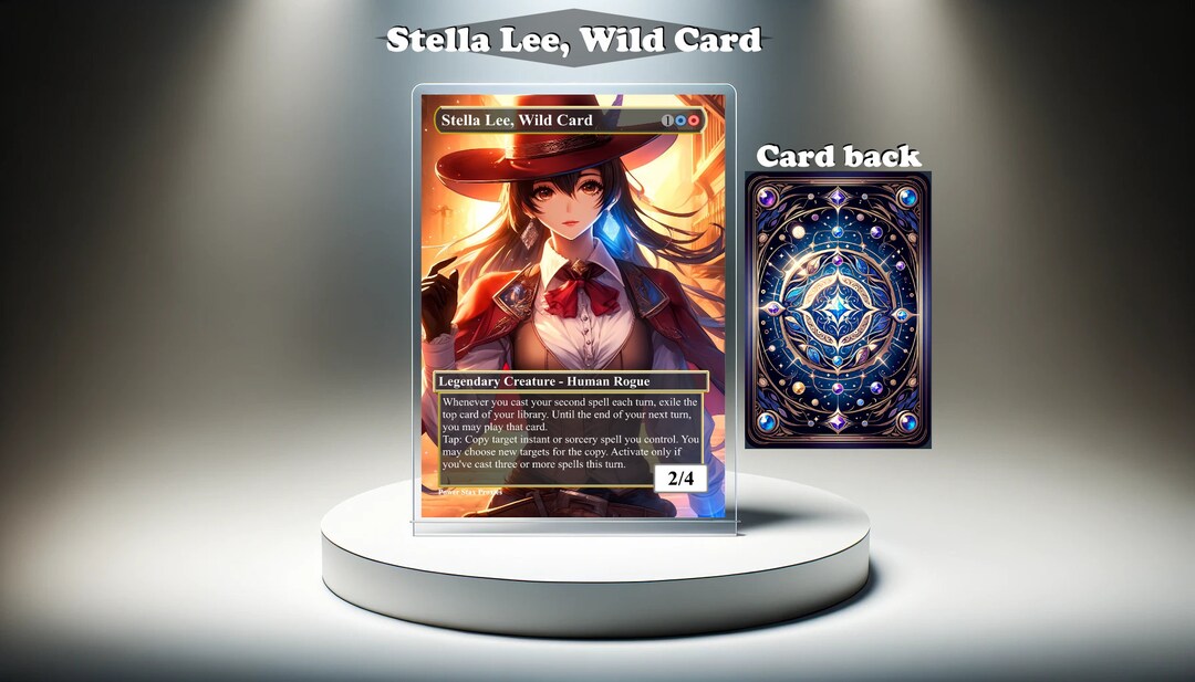 Stella Lee, Wild Card - MTG Proxy Custom Card, Full Art EDH - Etsy