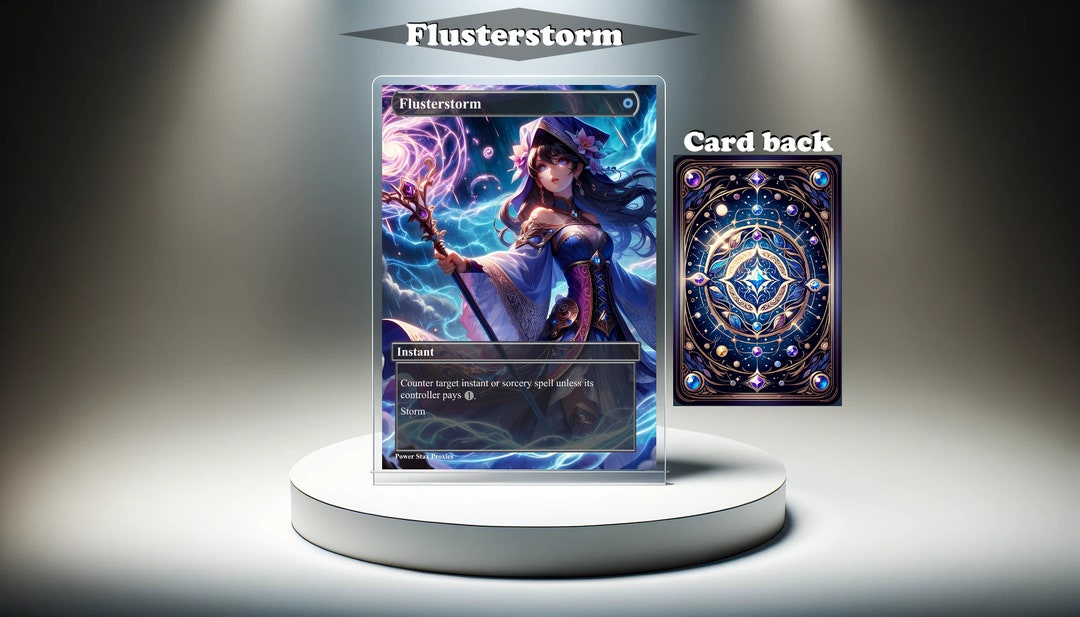 Flusterstorm - MTG Proxy Custom Card, Full Art EDH - Etsy