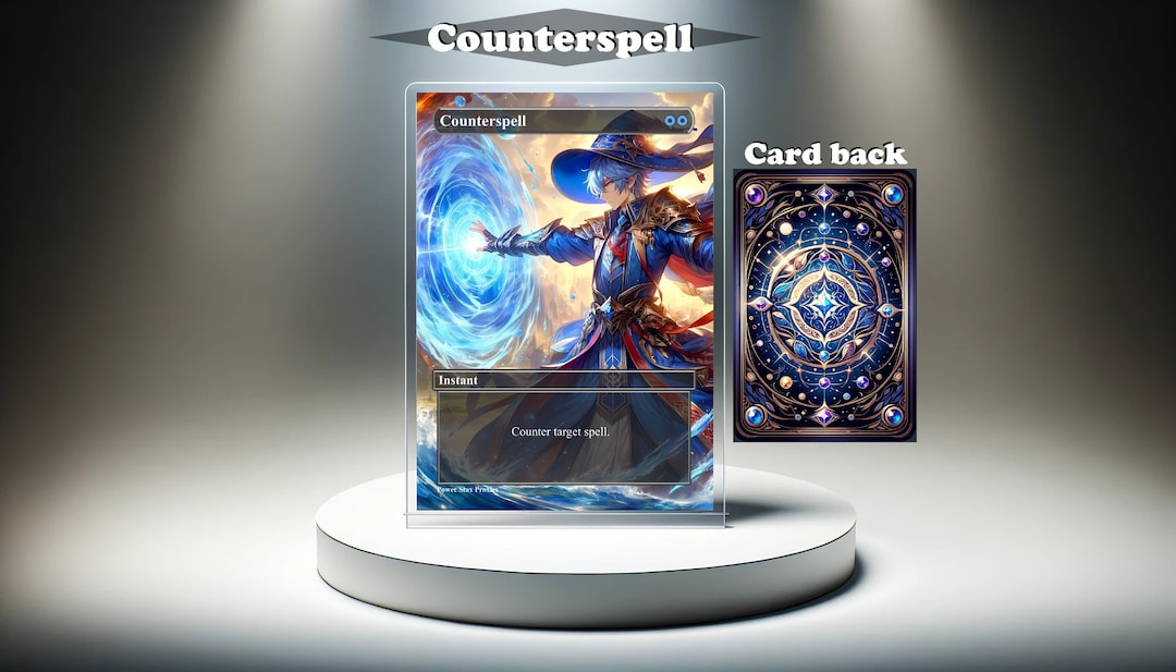 Counterspell - MTG Proxy Custom Card, Full Art EDH - Etsy