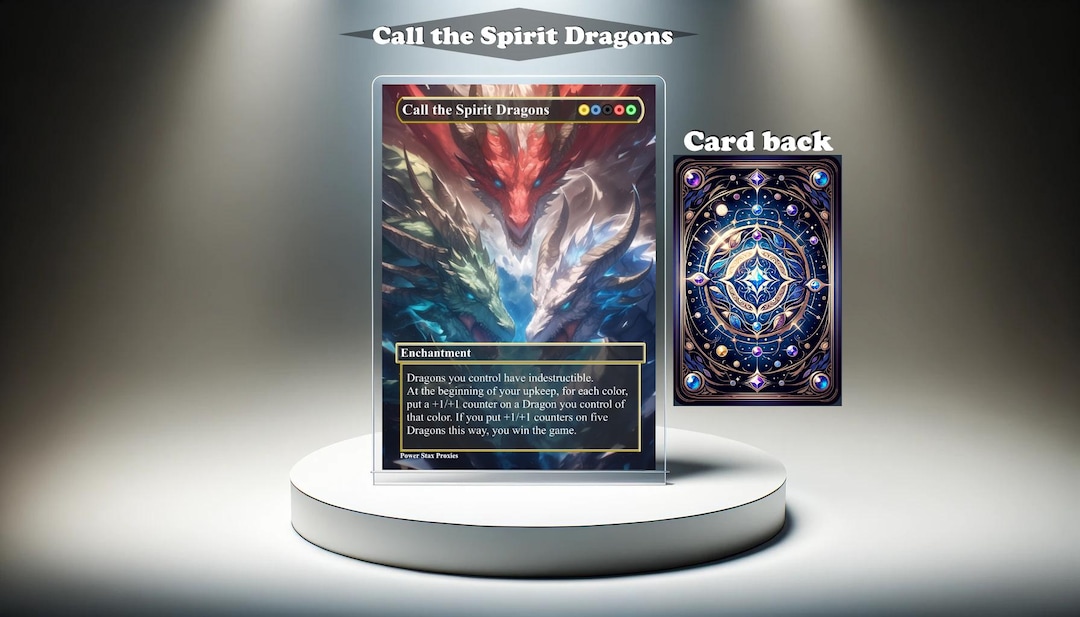 Call the Spirit Dragons - MTG Proxy Custom Card, Full Art EDH - Etsy