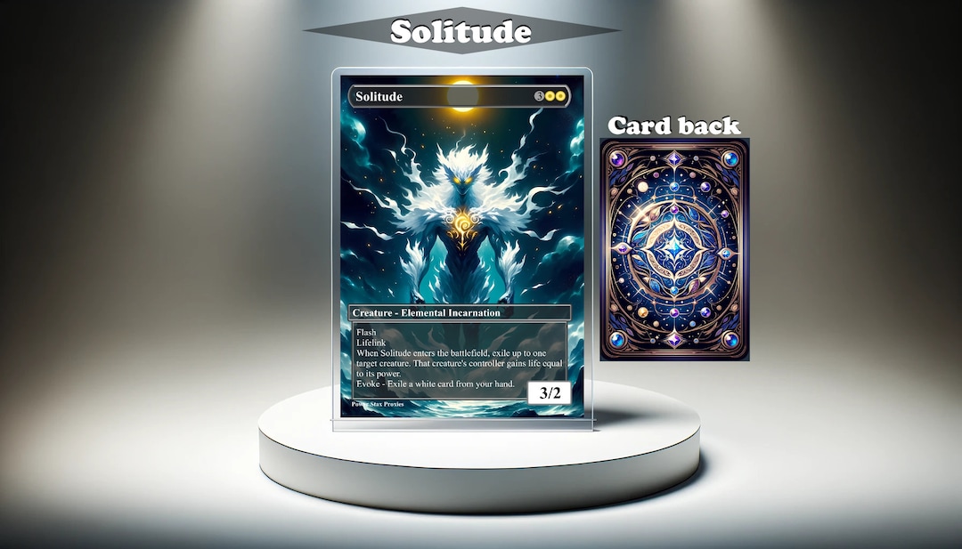 Solitude - MTG Proxy Custom Card, Full Art EDH - Etsy