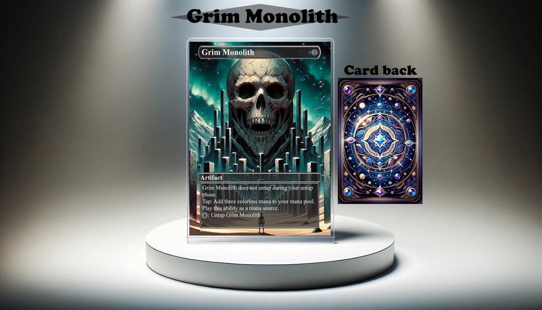 Grim Monolith MTG Proxy Custom Card, Full Art EDH - Etsy