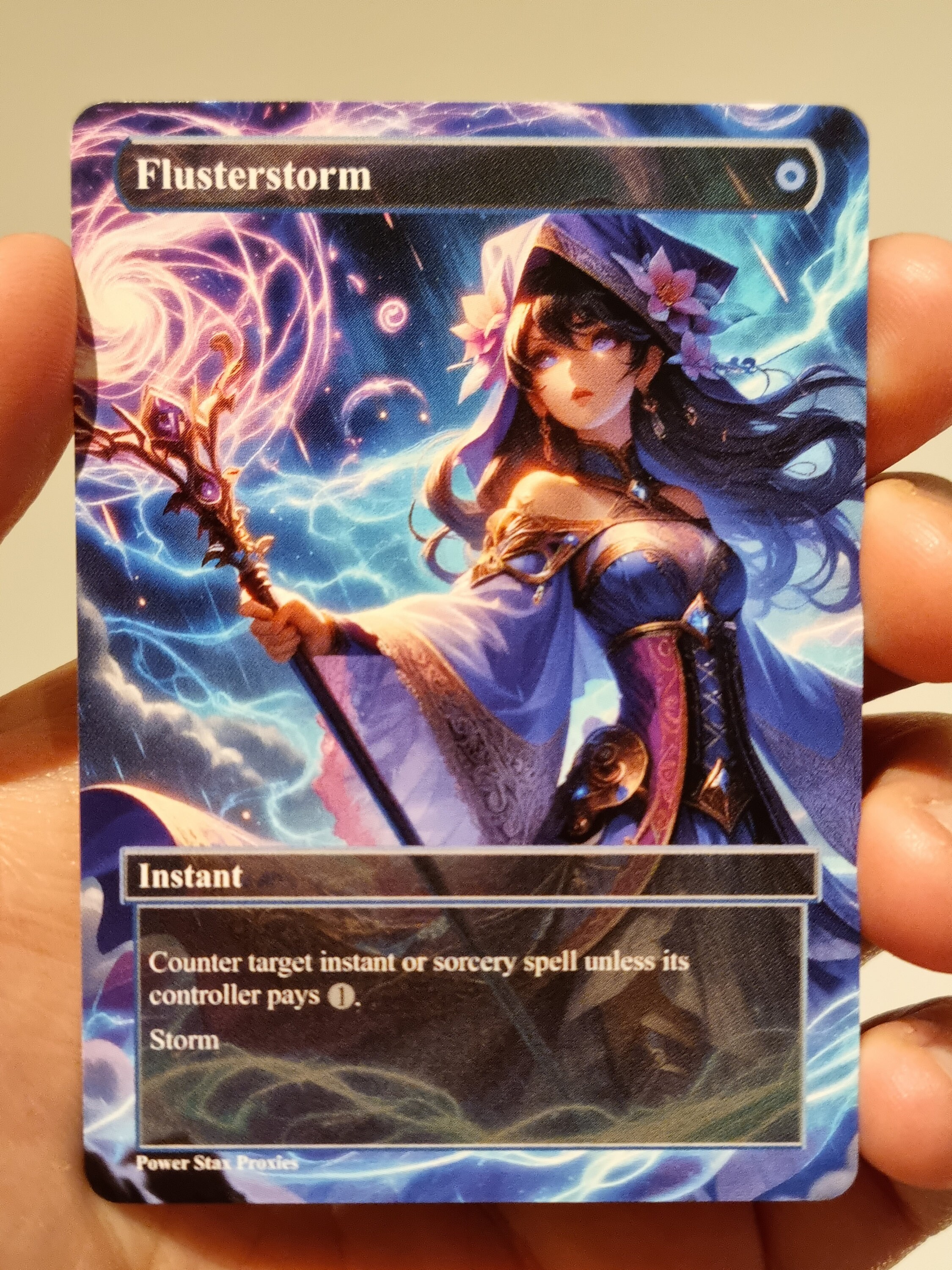Flusterstorm MTG Proxy Custom Card, Full Art EDH - Etsy