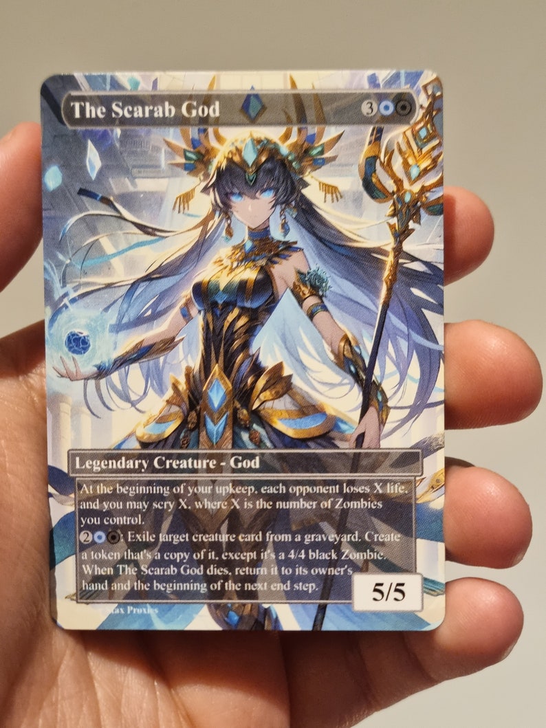 The Scarab God MTG Proxy Custom Card, Full Art EDH - Etsy