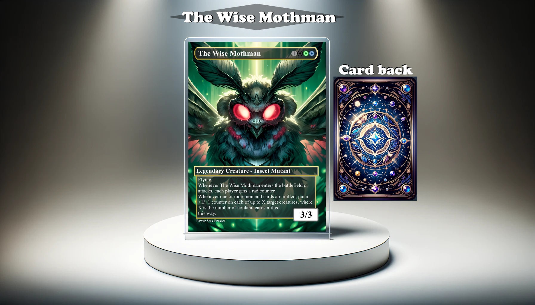 The Wise Mothman - MTG Proxy Custom Card, Full Art EDH - Etsy