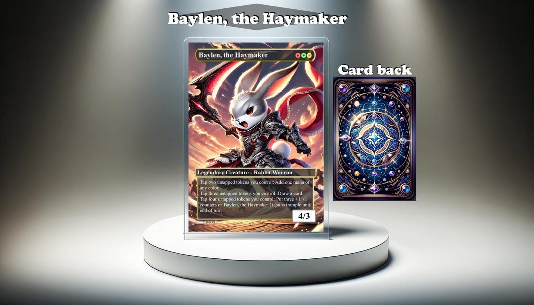 Baylen, the Haymaker - MTG Proxy Custom Card, Full Art EDH - Etsy