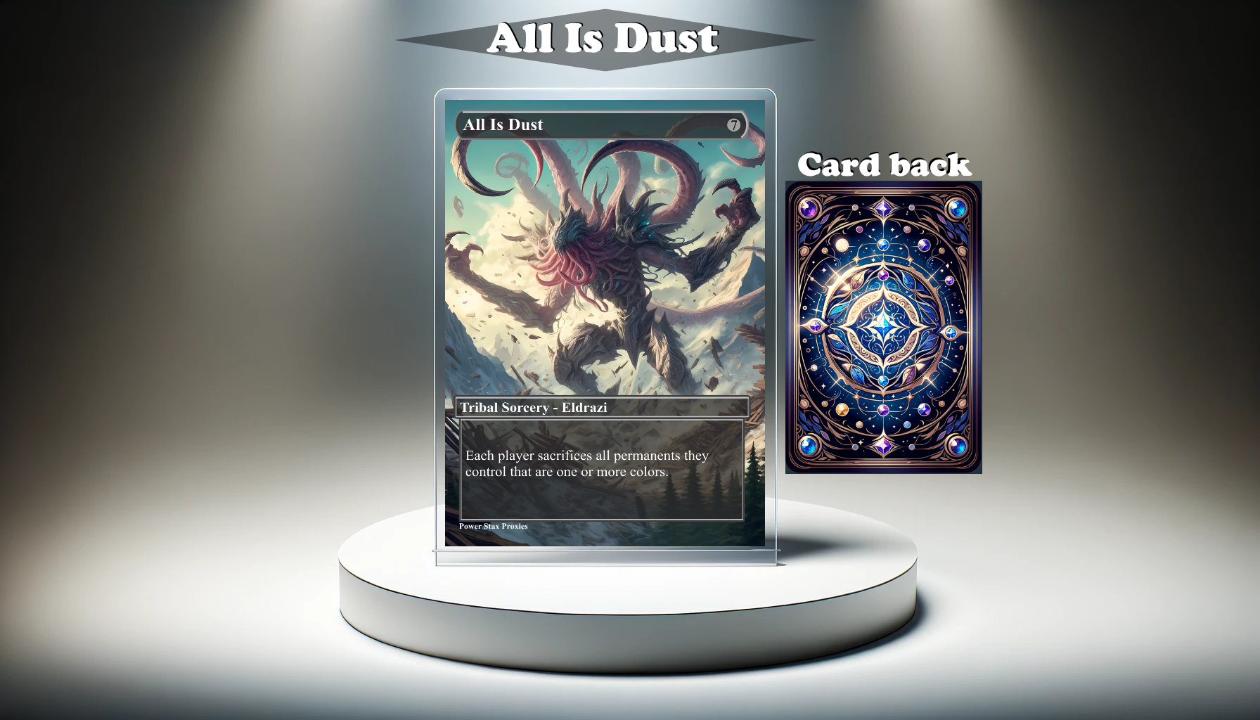 All is Dust MTG Proxy Custom Card, Full Art EDH - Etsy