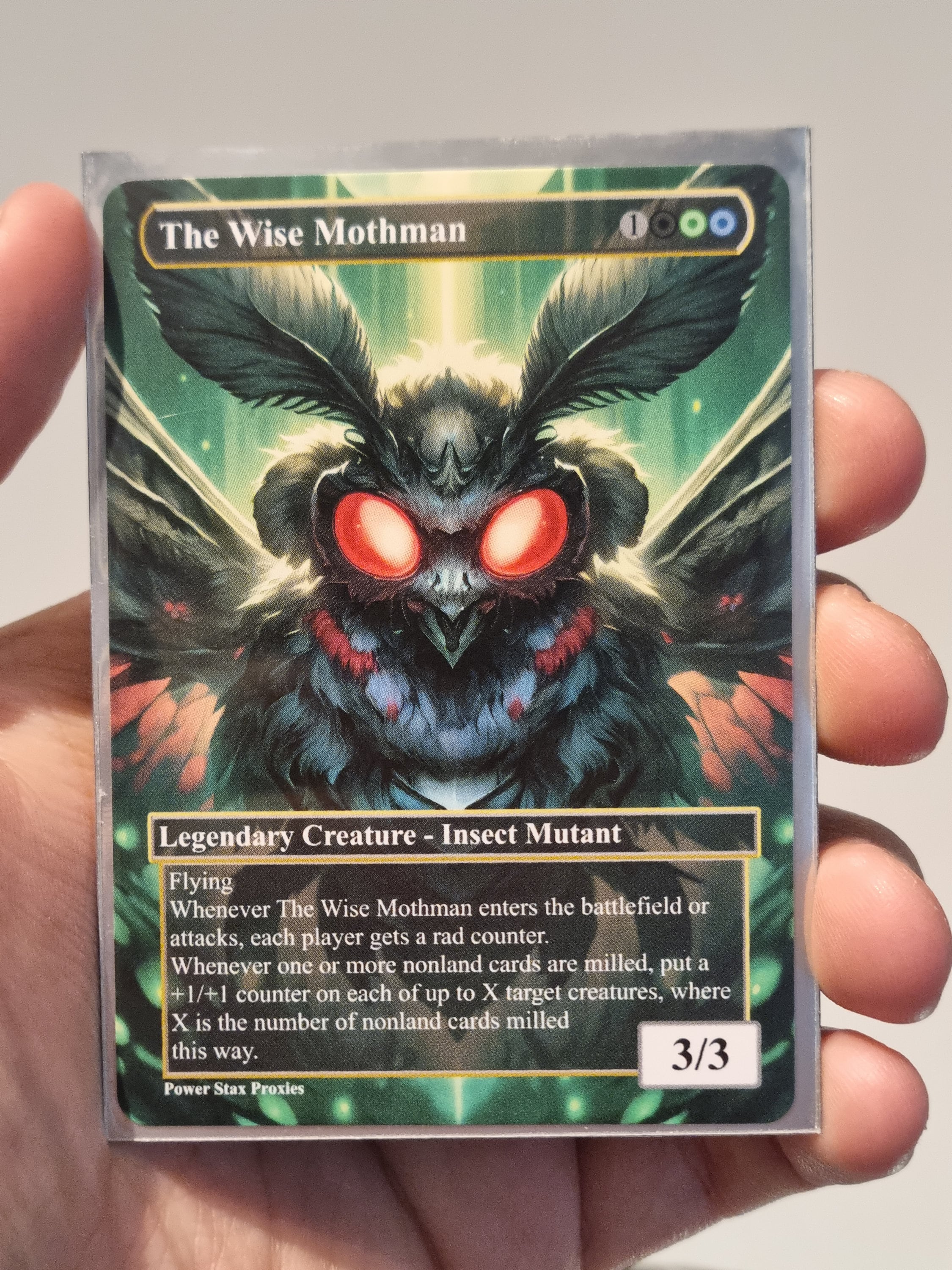The Wise Mothman MTG Proxy Custom Card, Full Art EDH - Etsy