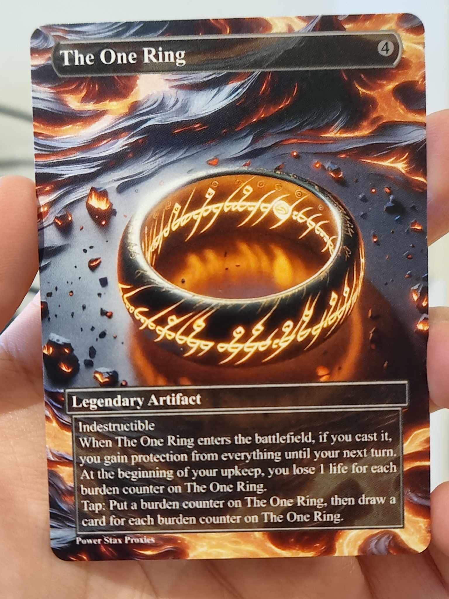 The One Ring MTG Proxy Custom Card, Full Art EDH - Etsy