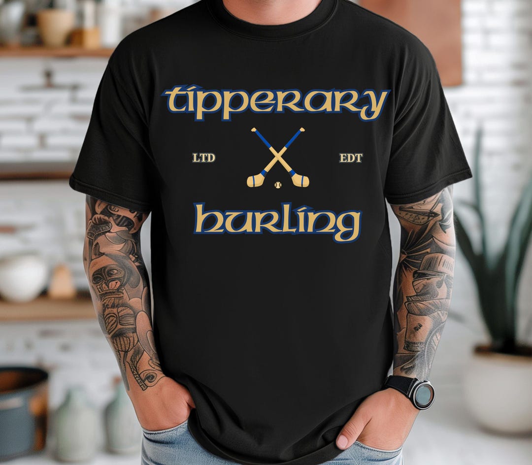 Tipperary Hurling Unisex Tshirt Tipperary Hurling Shirt Tipperary Irish ...