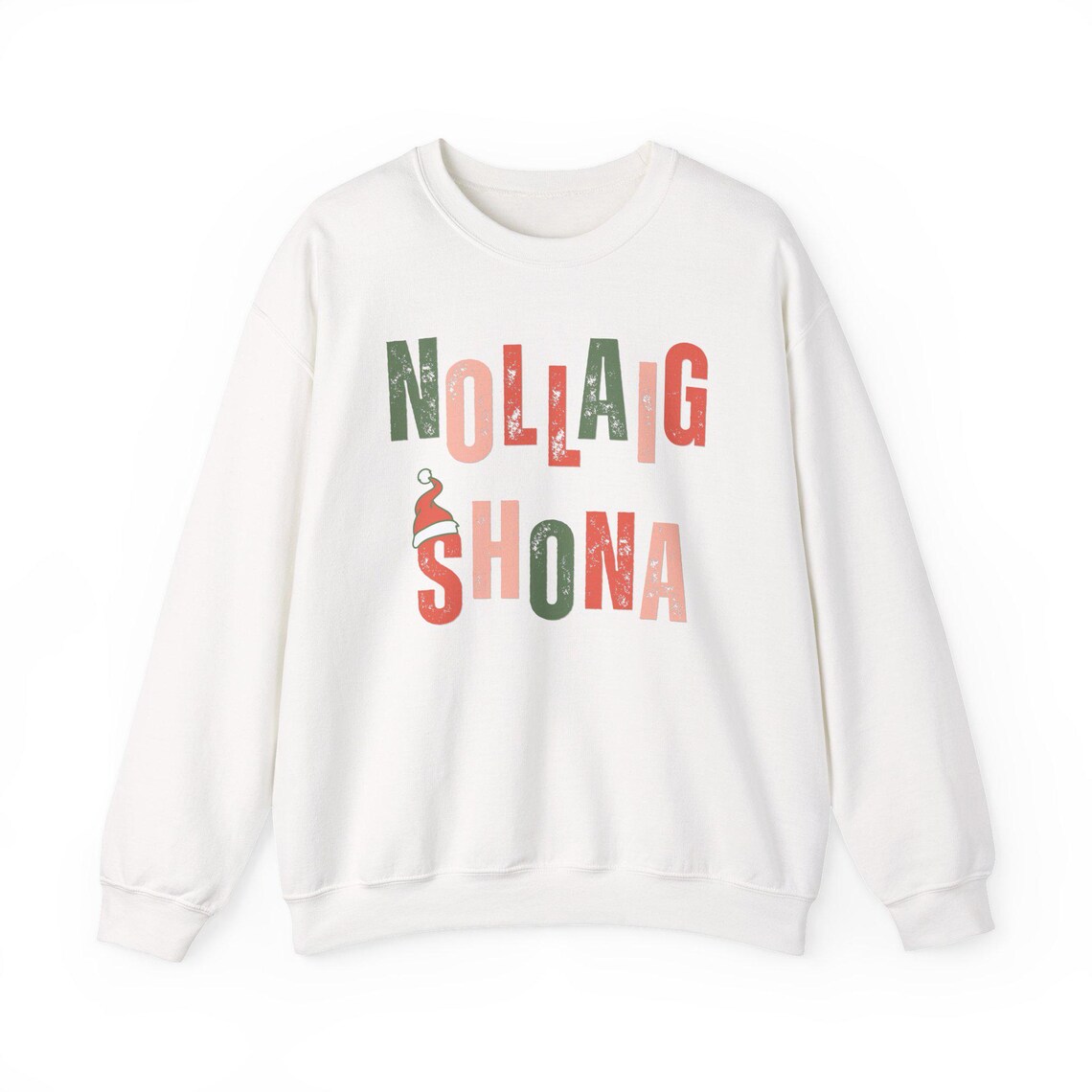 Nollaig Shona Happy Christmas Irish Unisex Heavy Blend Crewneck ...