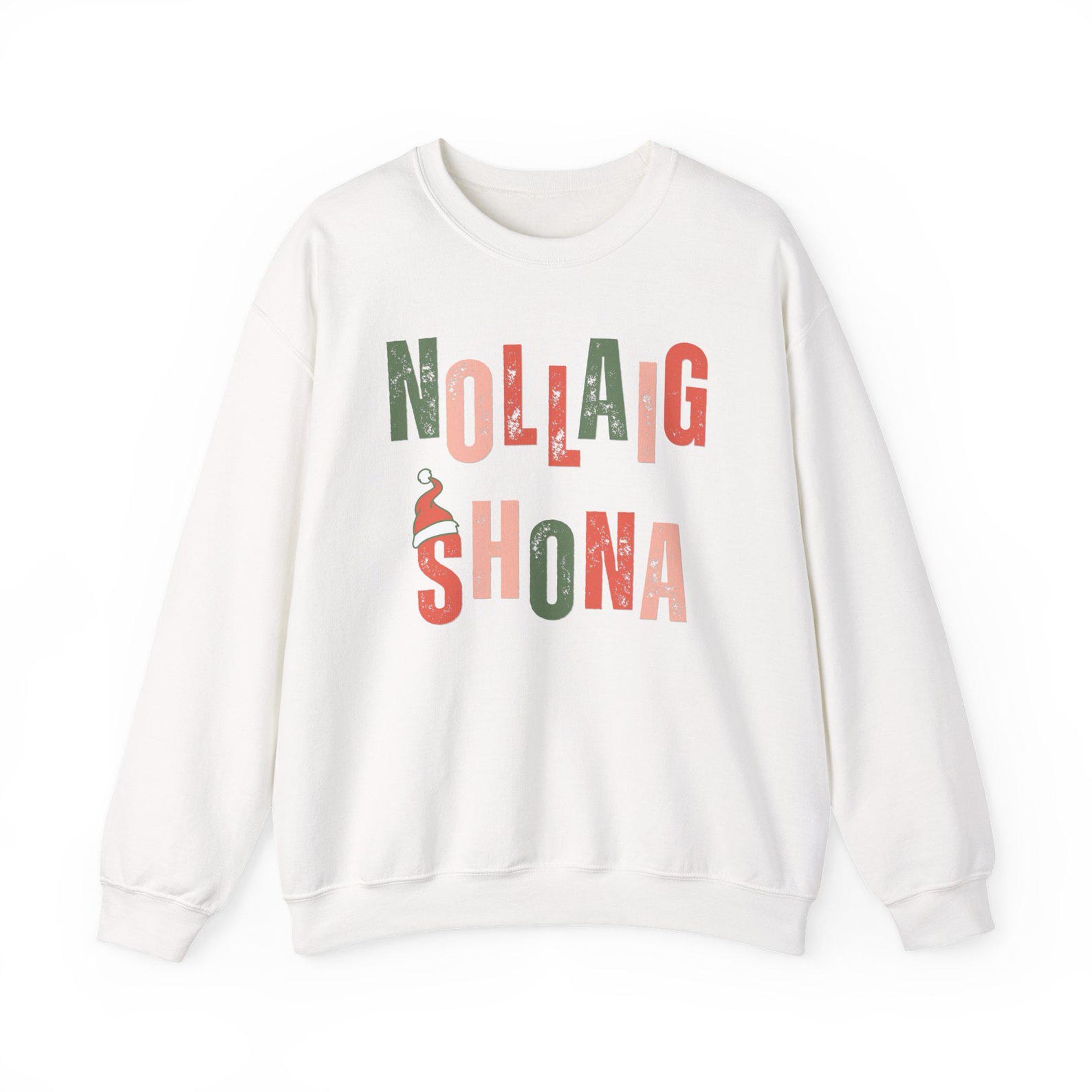 Nollaig Shona Happy Christmas Irish Unisex Heavy Blend Crewneck ...