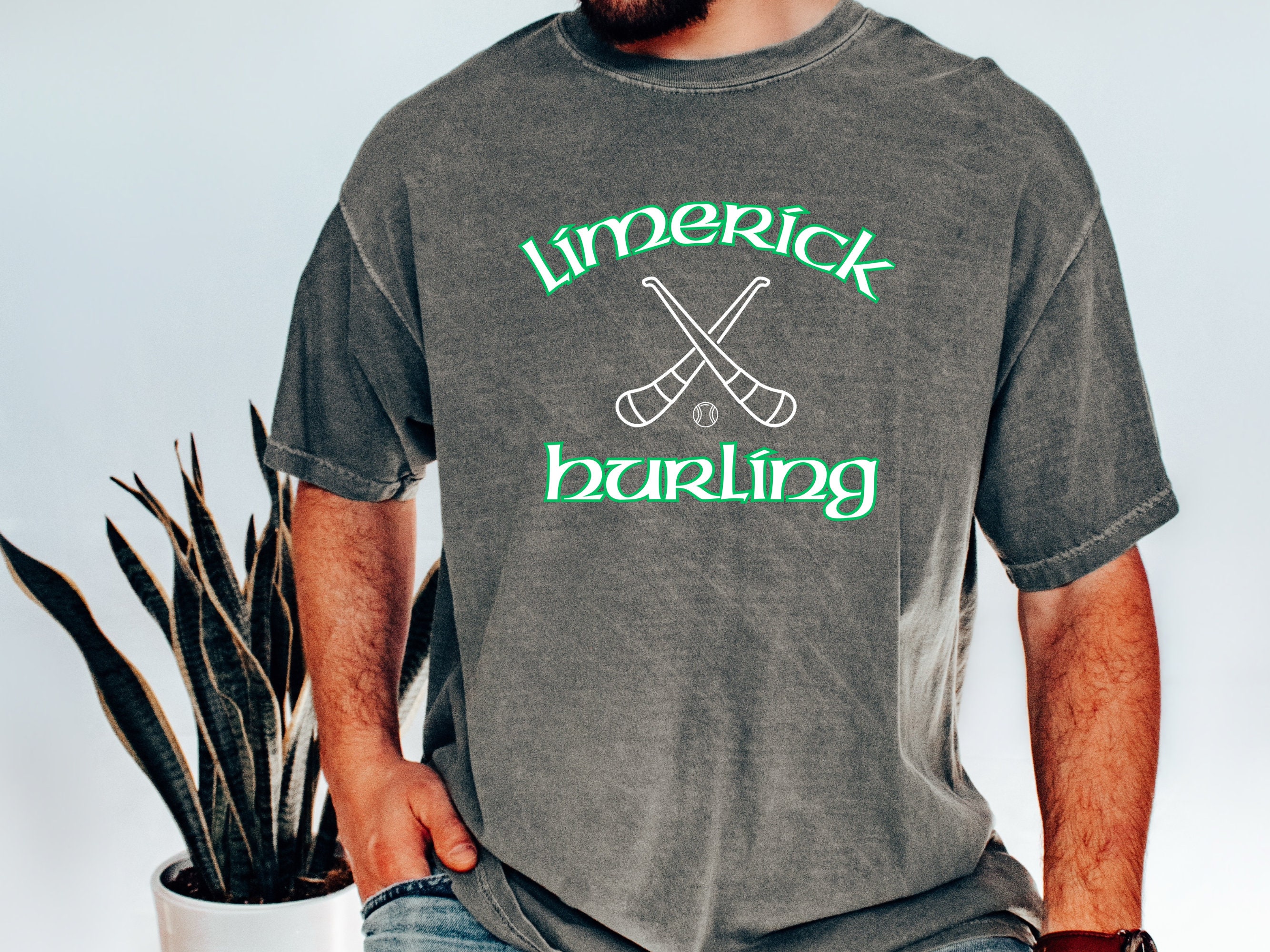 Limerick Hurling Unisex T-shirt,limerick Hurling Shirt,gaelic Sports ...