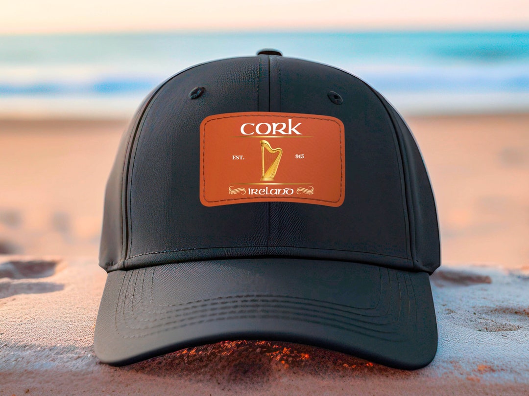 Cork Ireland Hat With Leather Patch,cork Ireland Hat,cork Irish Gifts ...