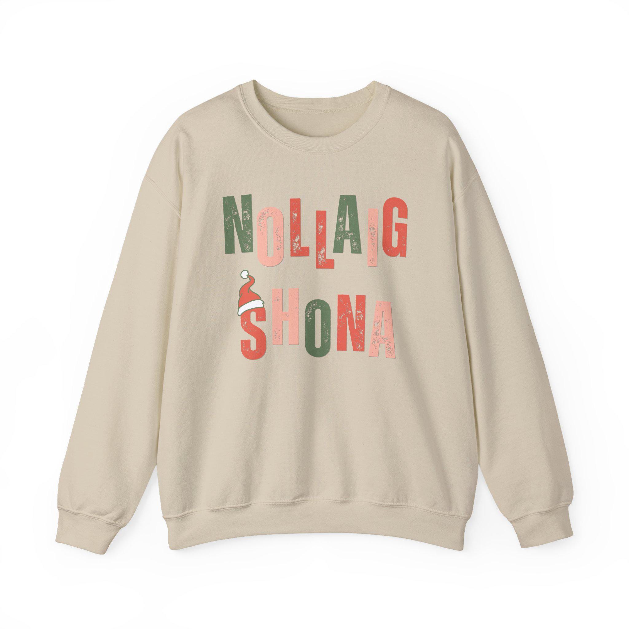 Nollaig Shona Happy Christmas Irish Unisex Heavy Blend Crewneck ...