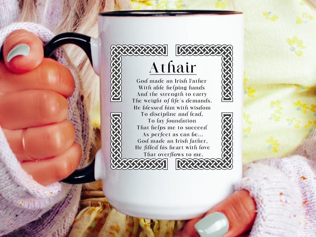 Athair Father in Irish Gaelic Mug,irish Father Mug,athair Father Mug ...