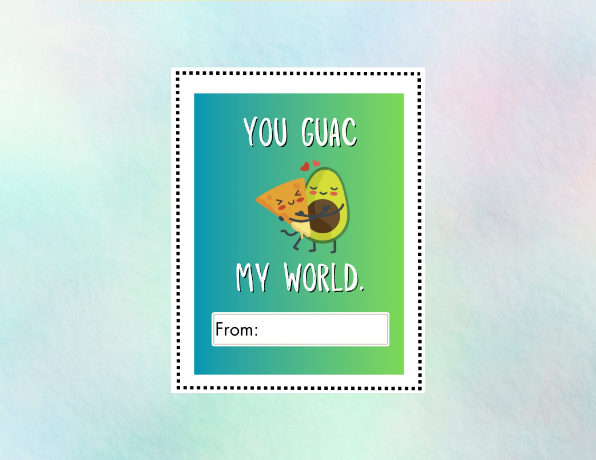 6 Printable Food Valentines Day Cards, Kids Valentines Day Cards, Food ...