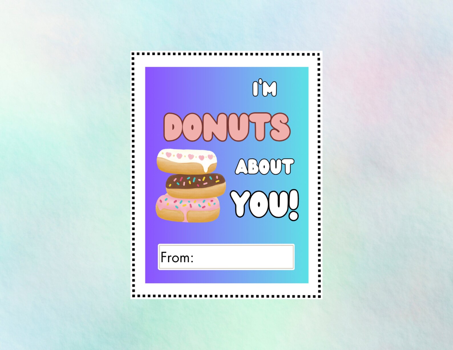 6 Printable Food Valentines Day Cards, Kids Valentines Day Cards, Food ...