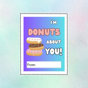 6 Printable Food Valentines Day Cards, Kids Valentines Day Cards, Food ...