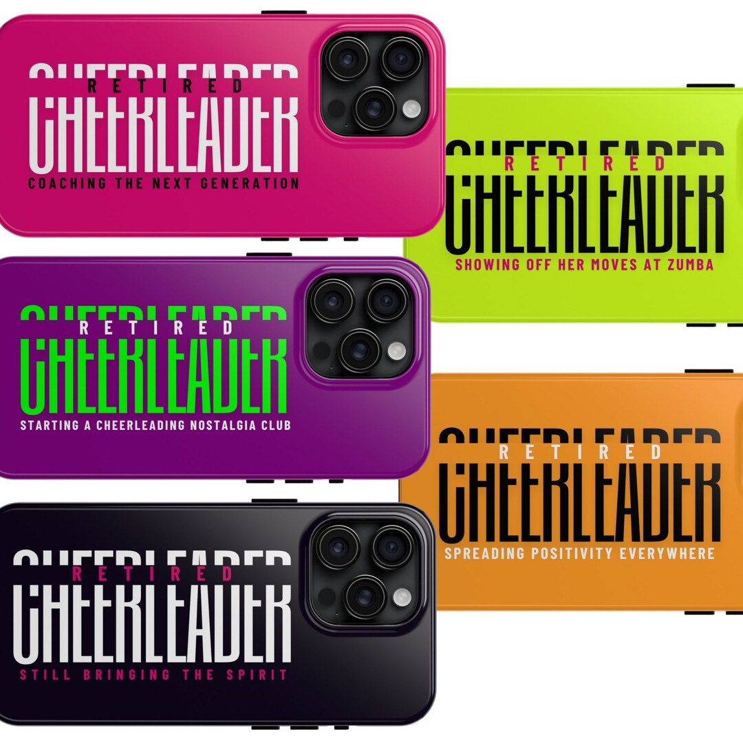 Custom Retired Cheerleader, Cheer Coach Gift Idea, Phone Case for ...