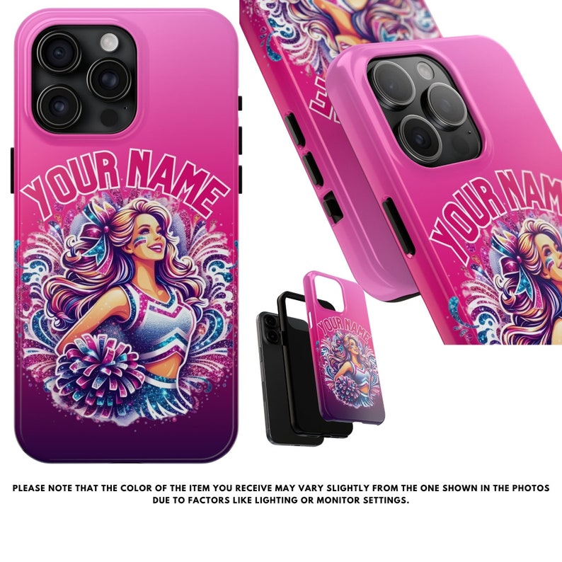 Custom Made Colorful Cheerleader Doll Phone Case, Cheer Gift Idea, for ...