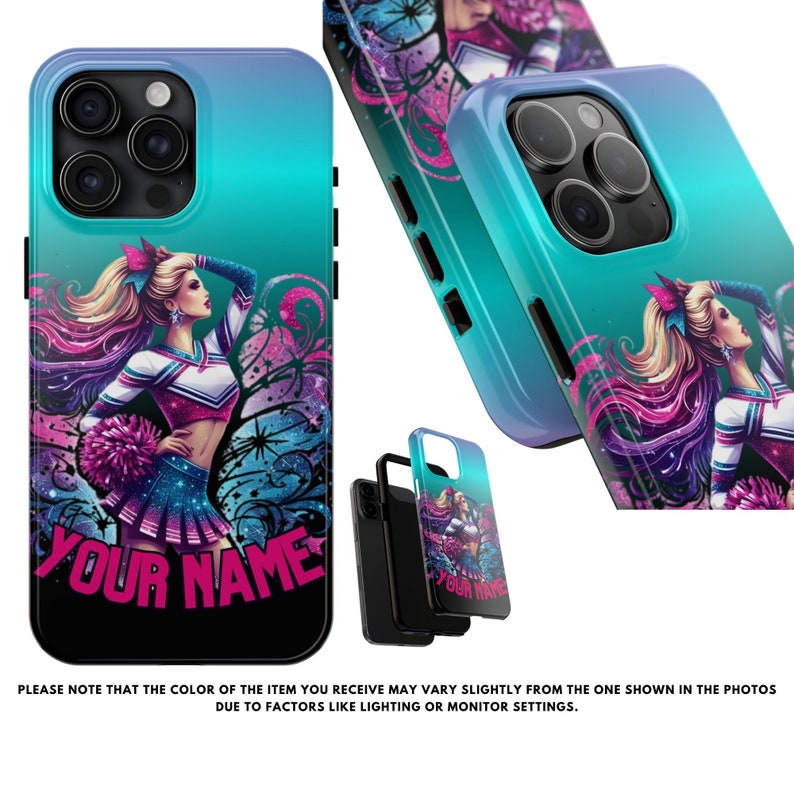 Custom Made Colorful Cheerleader Doll Phone Case, Cheer Gift Idea, for ...