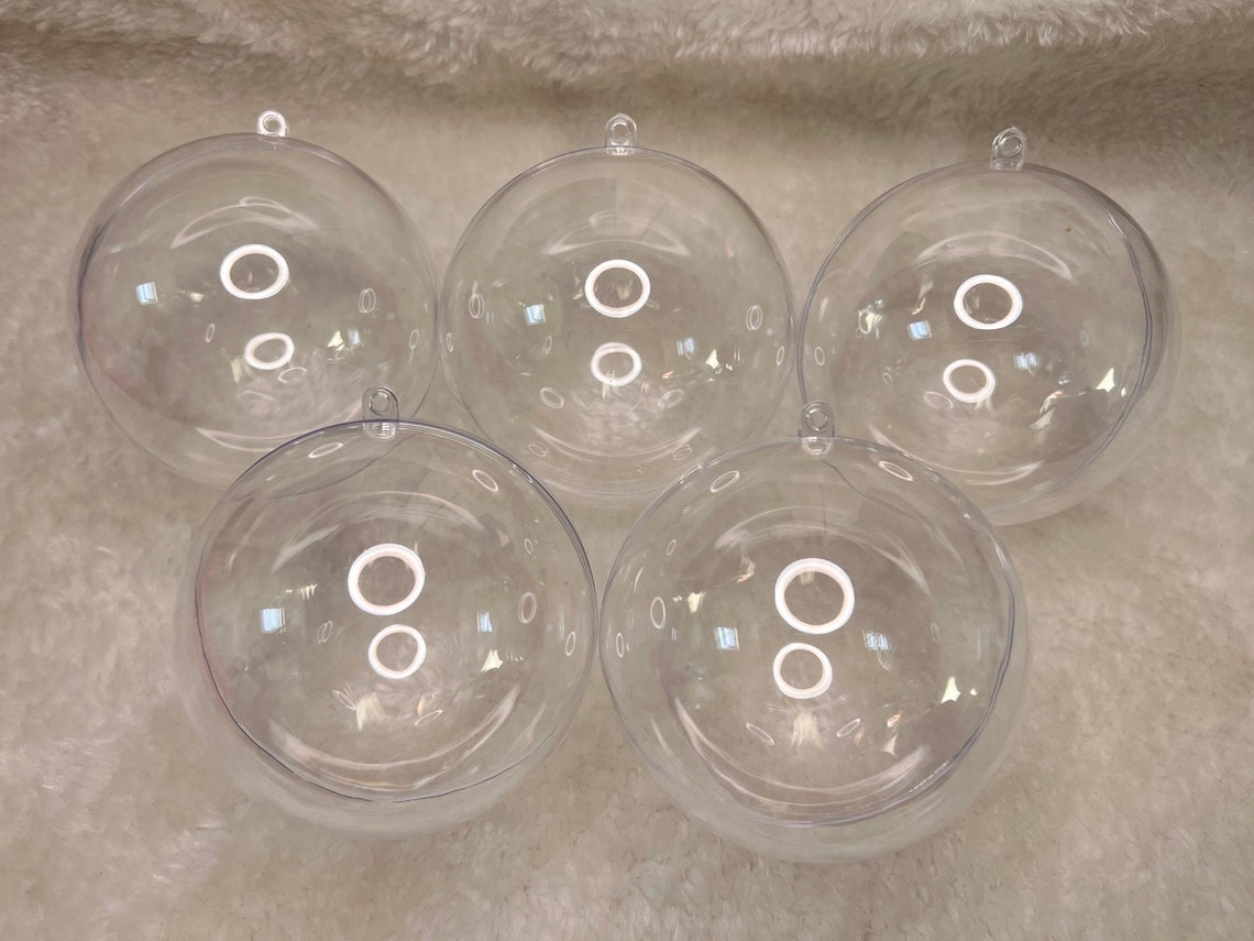 Christmas Bauble Fillable Blank 10cm, DIY Fillable Christmas Bauble ...