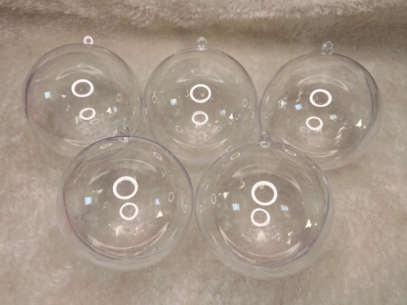 Christmas Bauble Fillable Blank 10cm, DIY Fillable Christmas Bauble ...