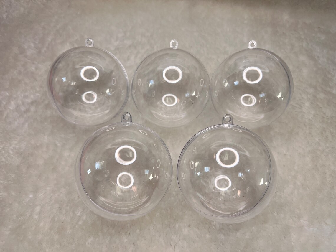 Christmas Bauble Fillable Blank 8cm, DIY Fillable Christmas Bauble ...