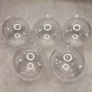 Christmas Bauble Fillable Blank 8cm, DIY Fillable Christmas Bauble ...