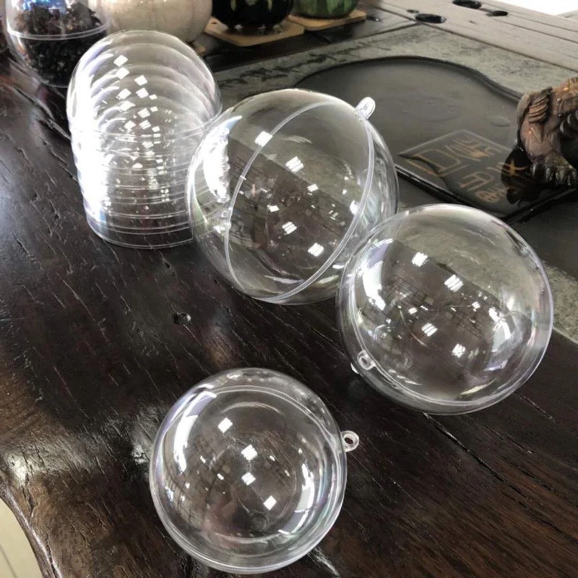 Christmas Bauble Fillable Blank 8cm, DIY Fillable Christmas Bauble ...