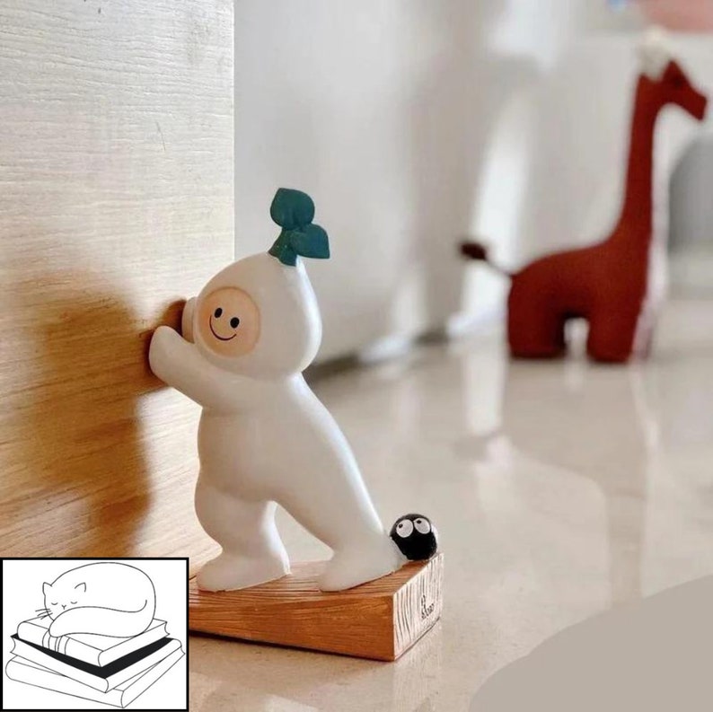 Cartoon Bookend, Original Bookend, Designer Book Holder, Cute Book ...