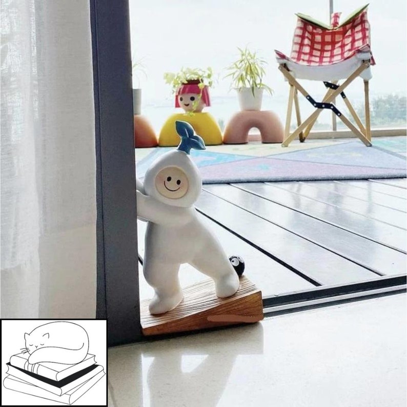 Cartoon Bookend, Original Bookend, Designer Book Holder, Cute Book ...