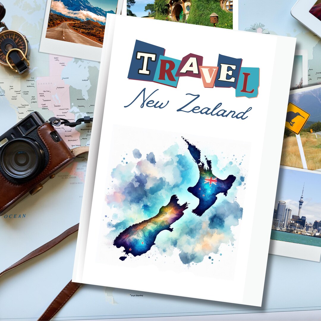 New Zealand Travel Planner Journal, New Zealand Travel Journal, Kiwi ...