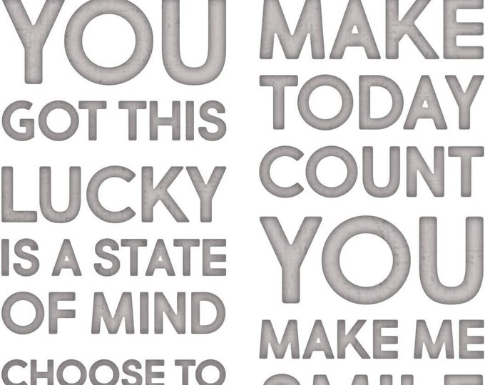 Sizzix Tim Holtz Thinlits Die BOLD TEXT 665925 - Etsy