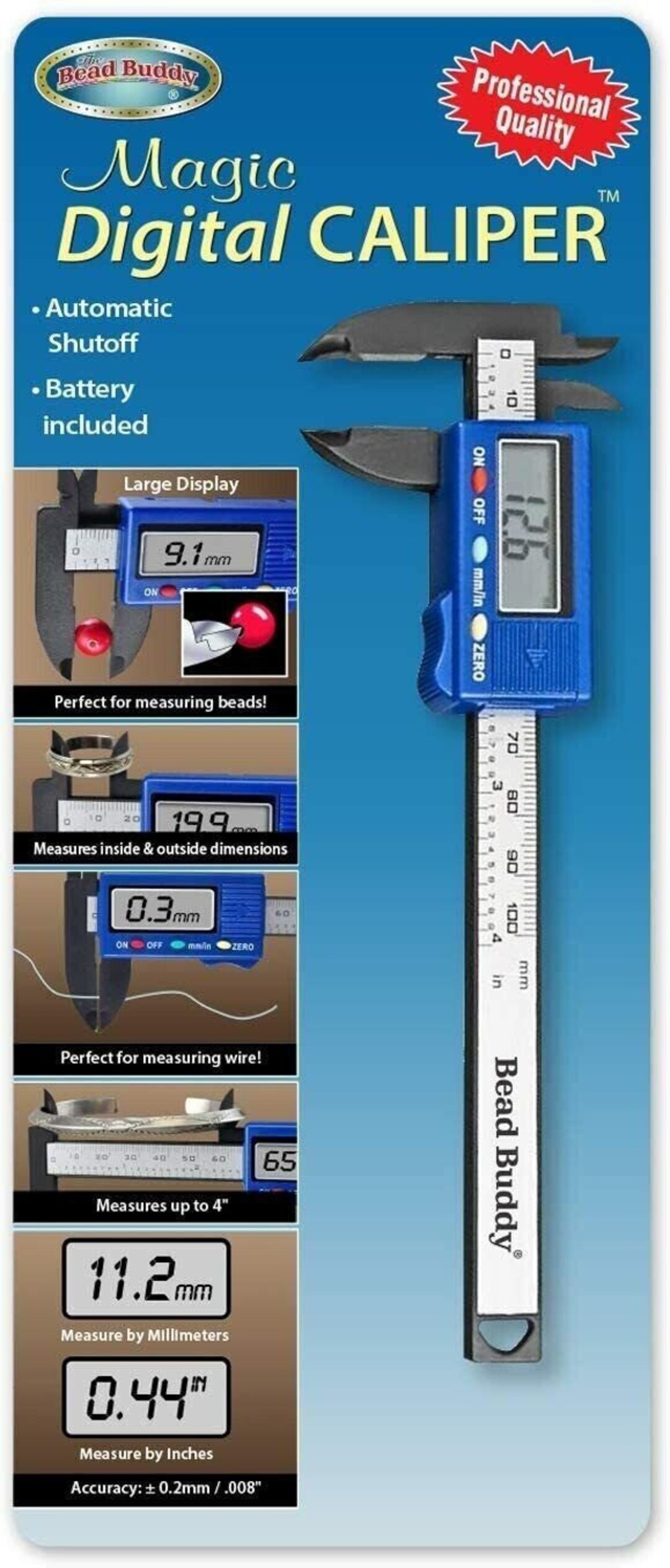 Bead Buddy Magic Digital Caliper Automatic Shutoff Battery Included - Etsy