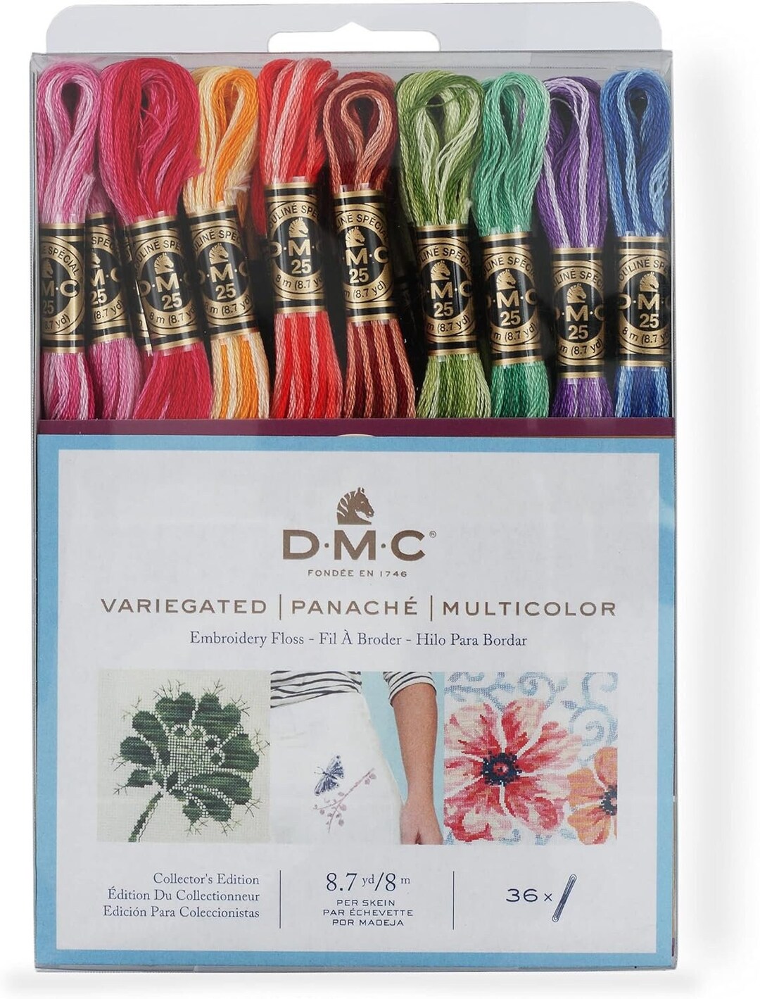 DMC VARIEGATED Embroidery Floss 36 Skeins #117F25PK36 - Etsy