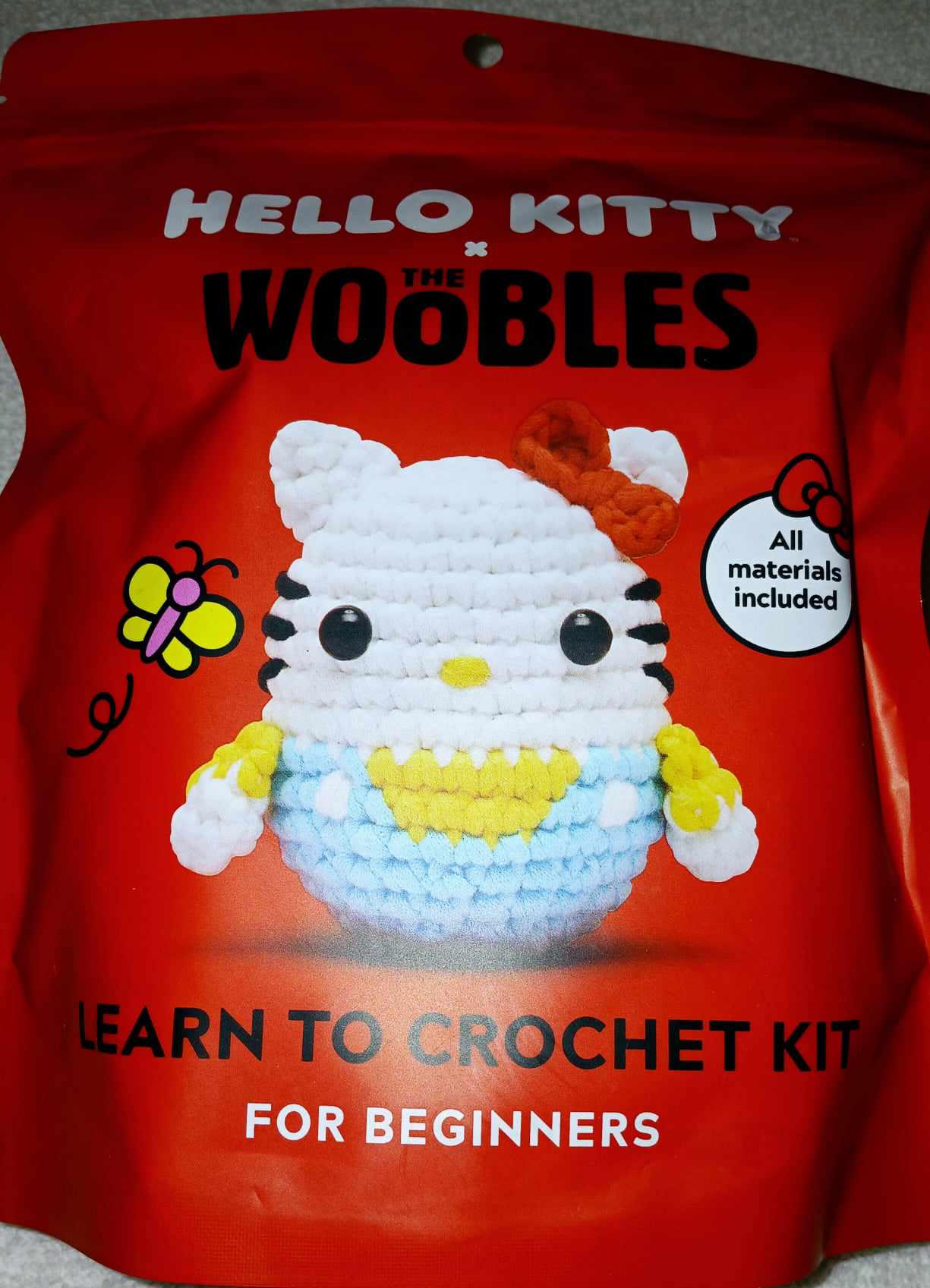 The Woobles Hello Kitty Learn to Crochet Kit for Beginners - Etsy