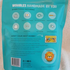 The Woobles Sebastian the Lion Learn to Crochet Kit for Beginners - Etsy