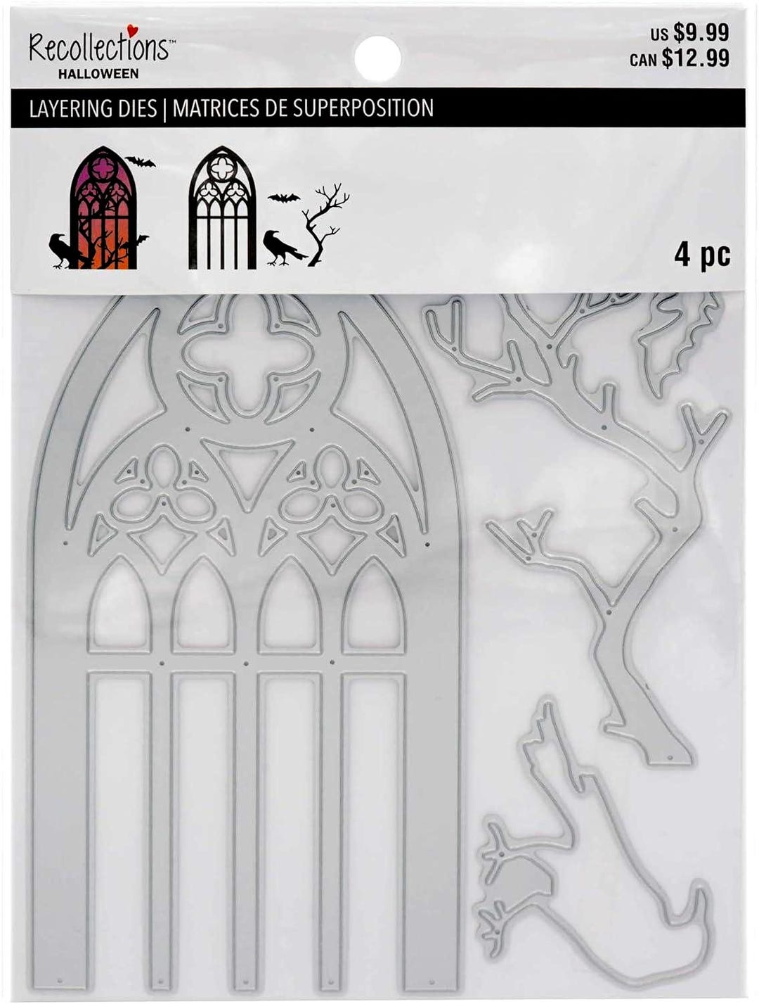 Recollections Halloween Layering Dies Gothic Gate & Tree - Etsy