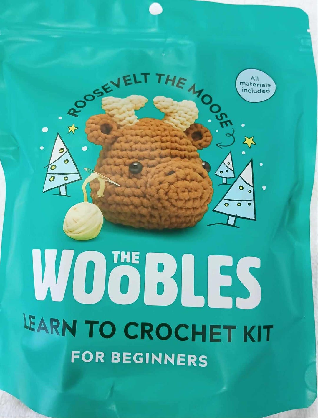 The Woobles Roosevelt the MOOSE Learn to Crochet Kit for Beginners - Etsy