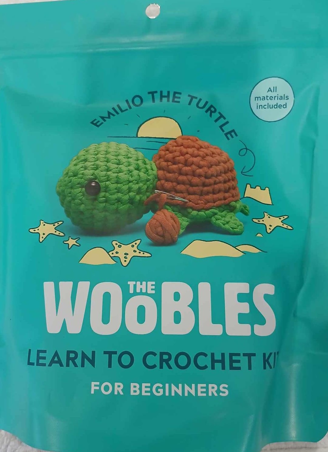 The Woobles Emilio the Turtle Learn to Crochet Kit for Beginners - Etsy