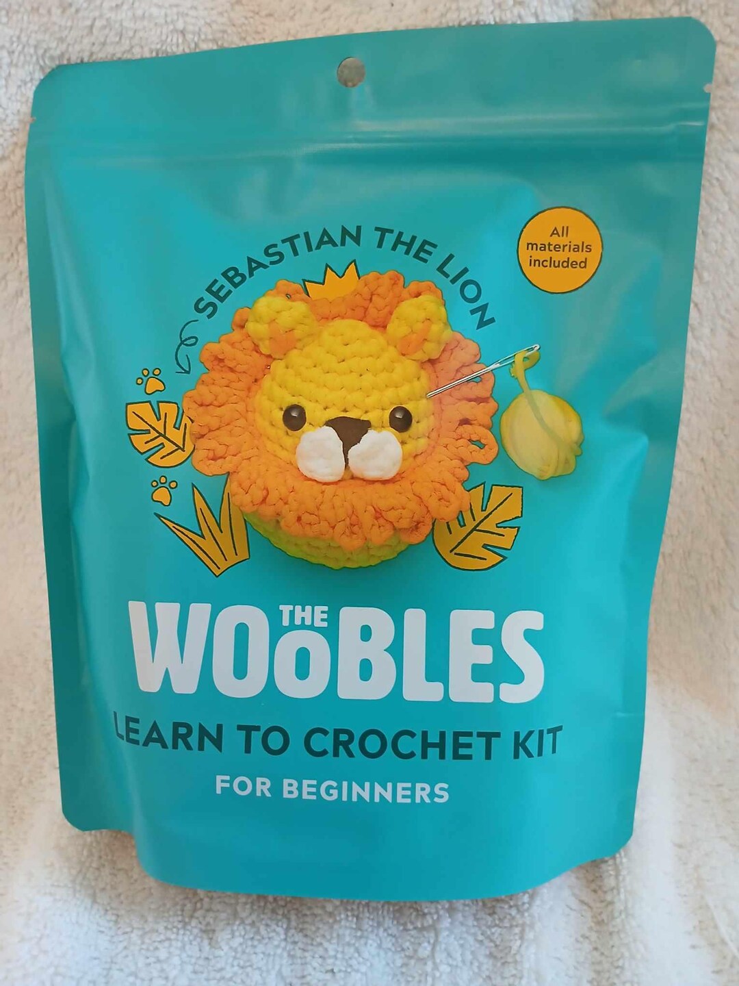 The Woobles Sebastian the Lion Learn to Crochet Kit for Beginners - Etsy