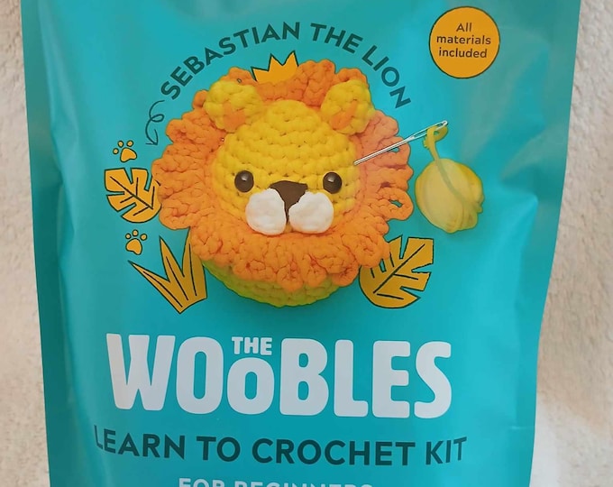 The Woobles Sebastian the Lion Learn to Crochet Kit for Beginners - Etsy