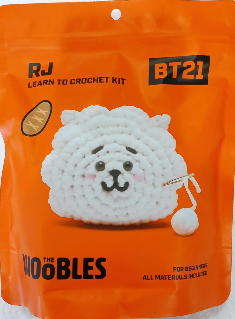 The Woobles RJ BT21 Learn to Crochet Kit for Beginners - Etsy