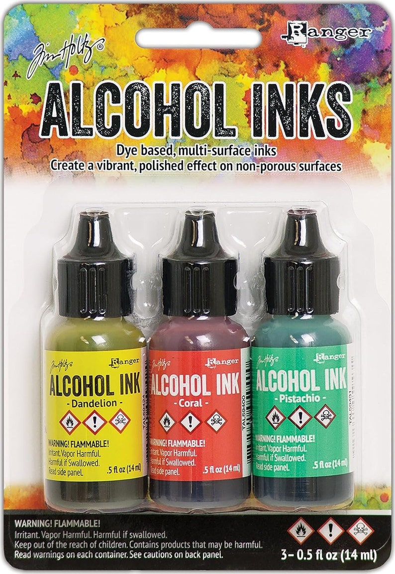 Ranger Alcohol Inks KEY WEST 3 Pack Dye Based TAK58748 - Etsy